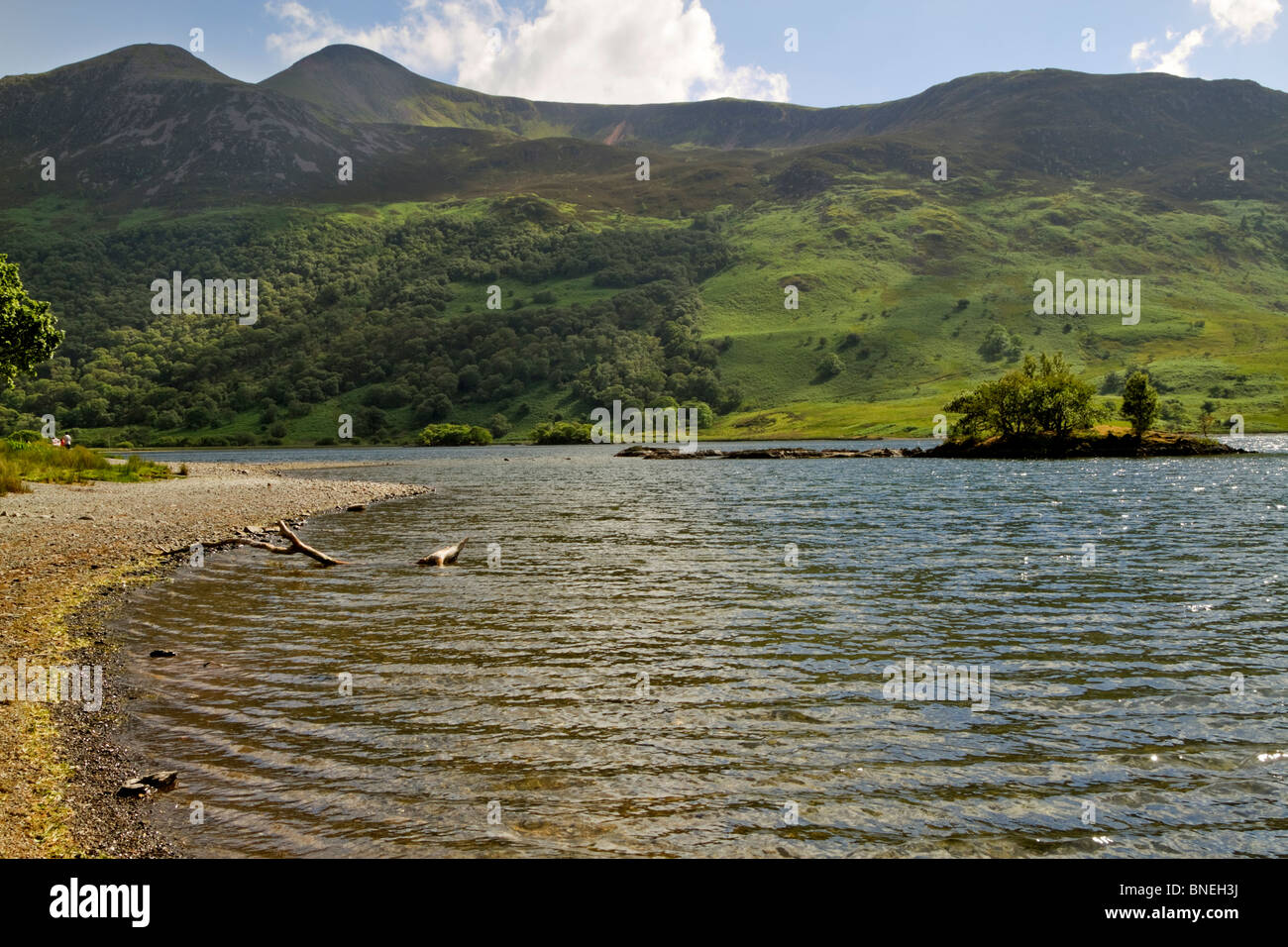 Holme Islands with Red Pike and High Stile from Crummock Water, Lake ...