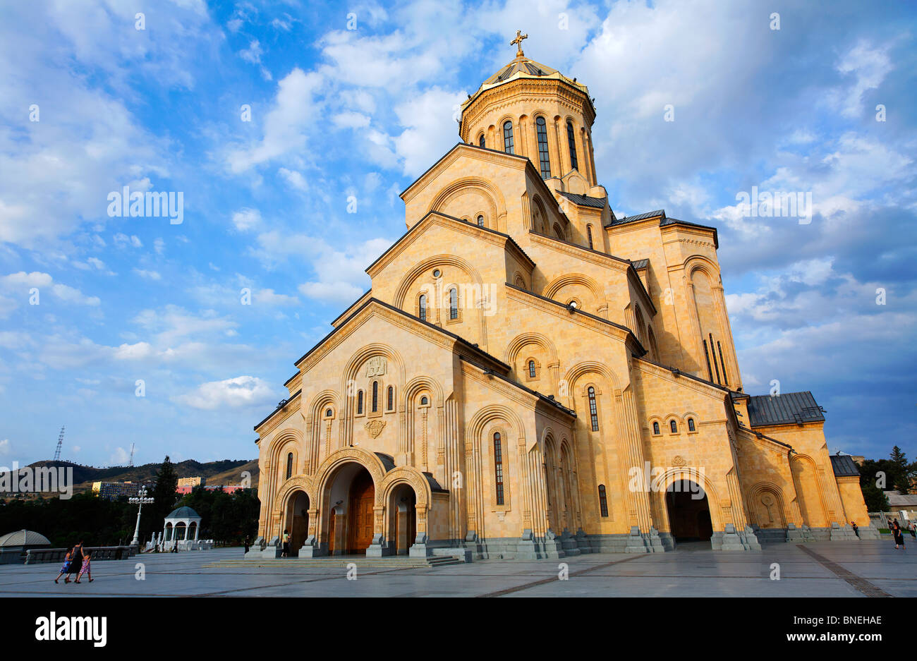 Tsminda Sameba Cathedral, Tbilisi, Georgia Stock Photo - Alamy