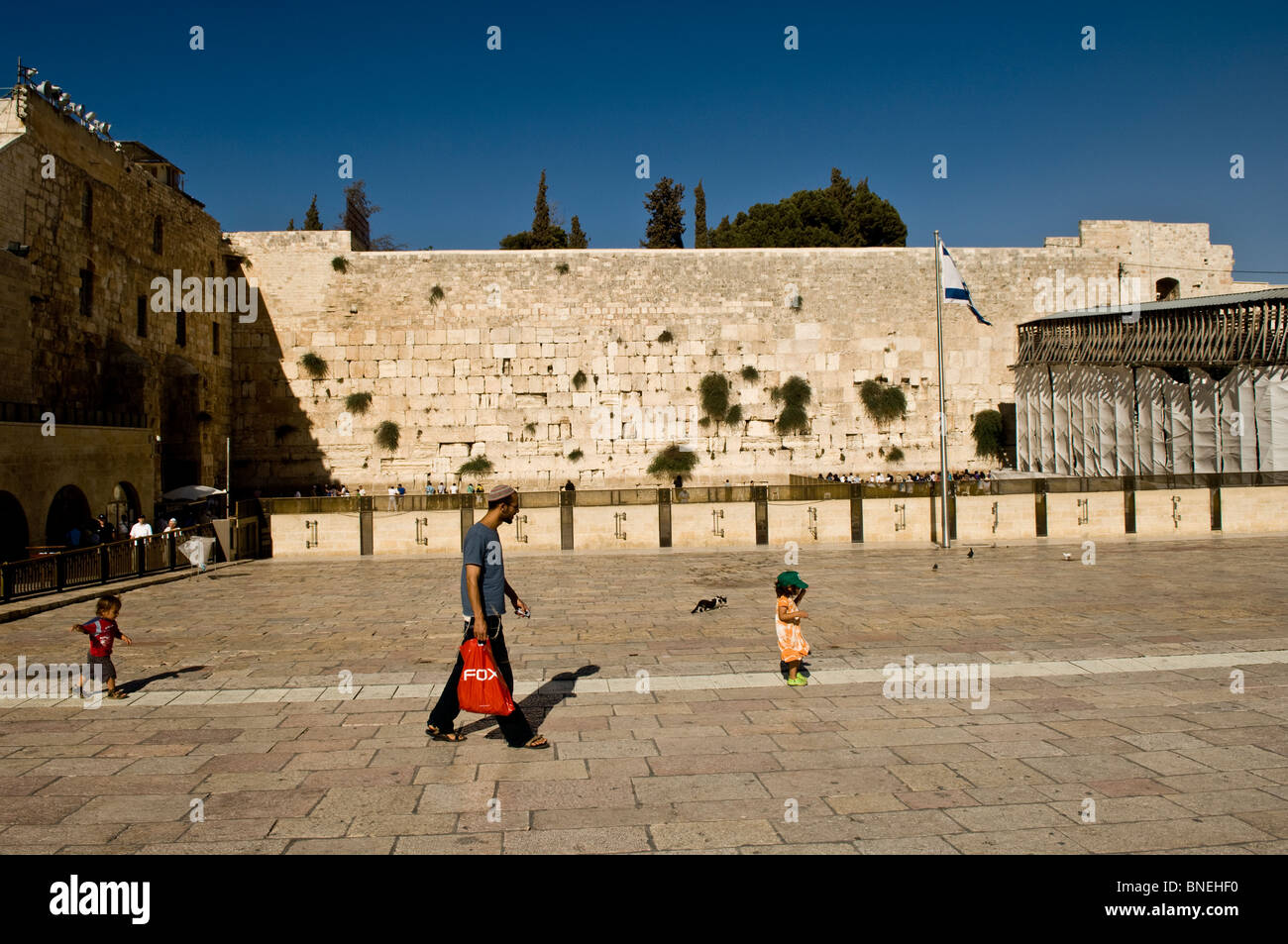 a scene in front of the western wall, jerusalem, israel Stock Photo - Alamy