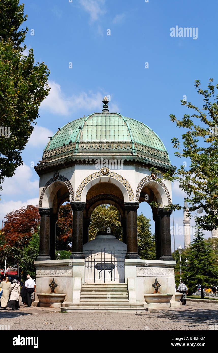 The German Fountain, Sultanahmet Square, Istanbul, Turkey Stock Photo ...