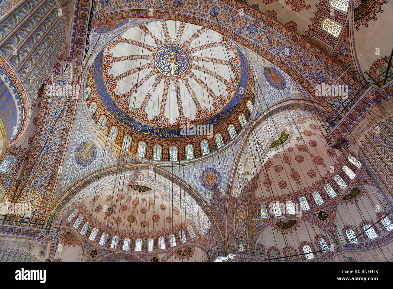 Inside the Blue Mosque, Sultanahmet, Istanbul, Turkey Stock Photo - Alamy