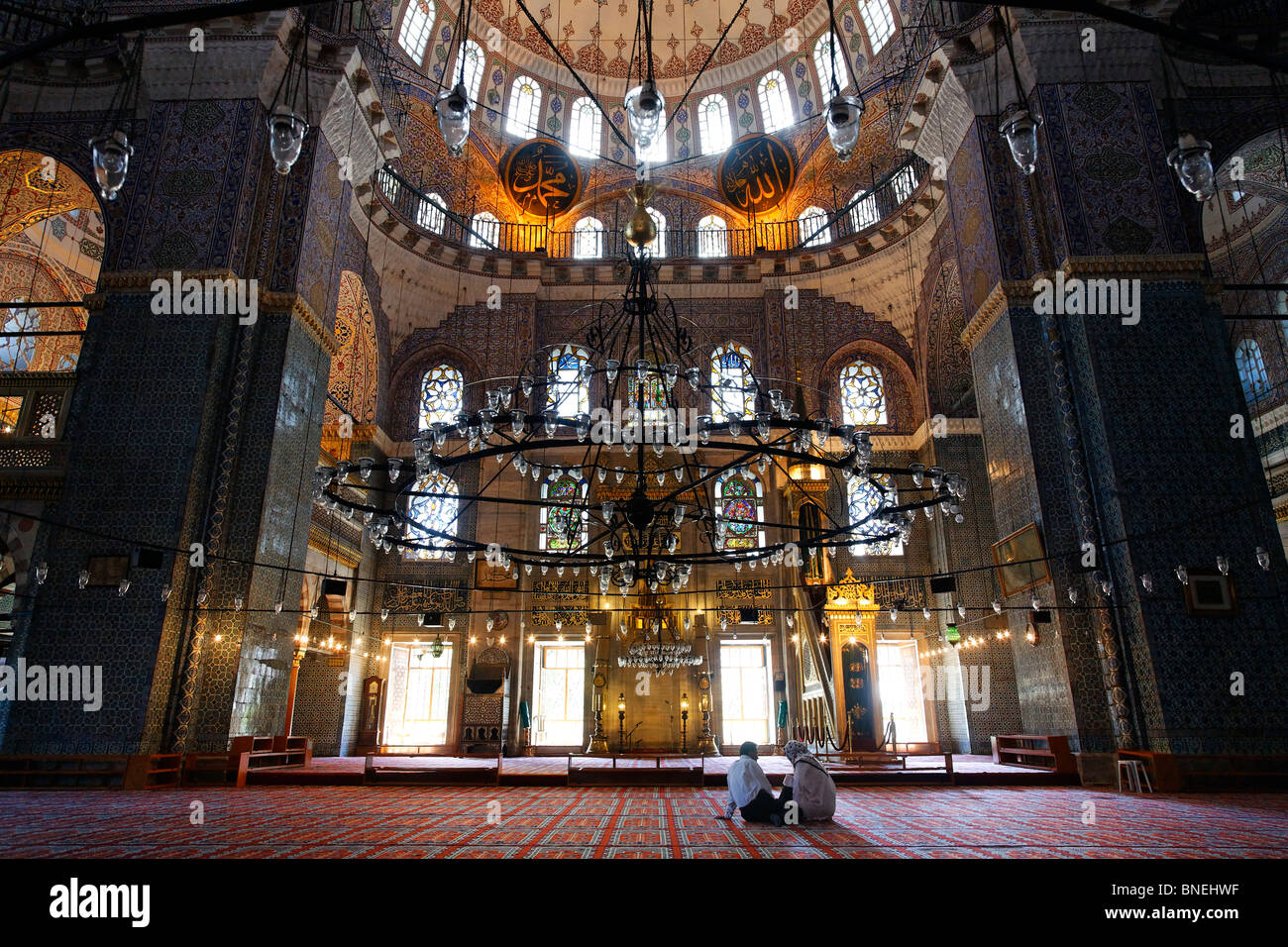 Inside the New Mosque, Sultanahmet, Istanbul, Turkey Stock Photo - Alamy