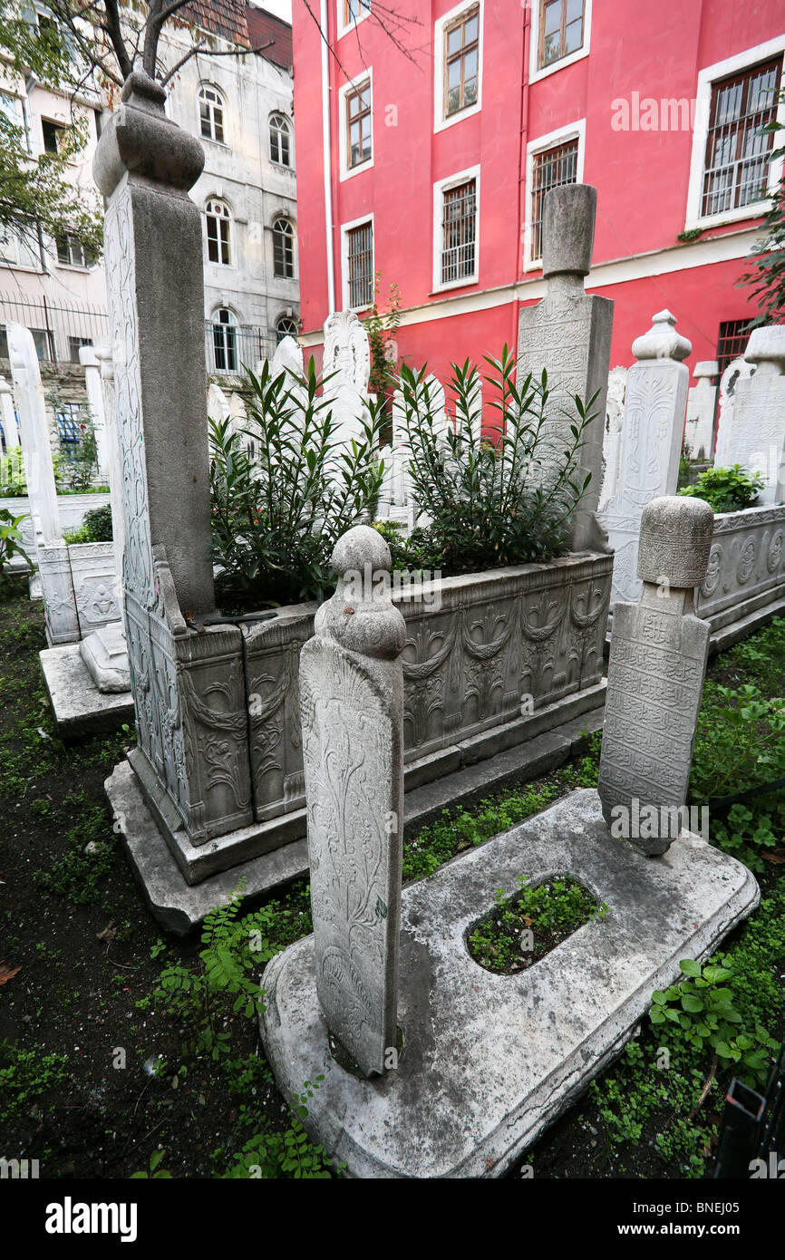 Headstone - Cemetery - Istanbul, Turkey Stock Photo - Alamy