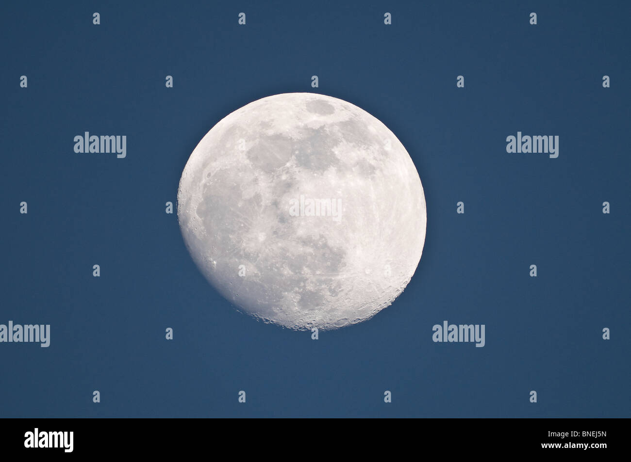 Almost Full Moon Stock Photo - Alamy