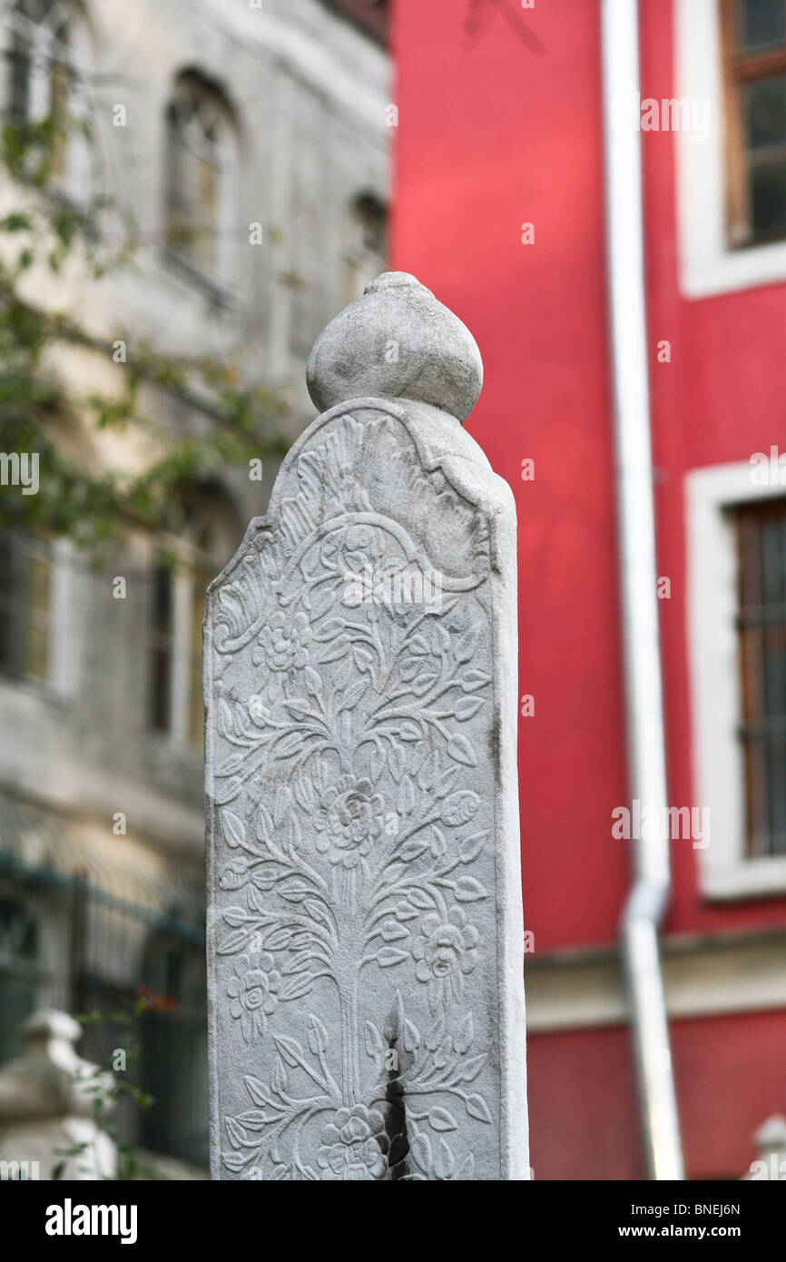 Headstone - Cemetery - Istanbul, Turkey Stock Photo - Alamy