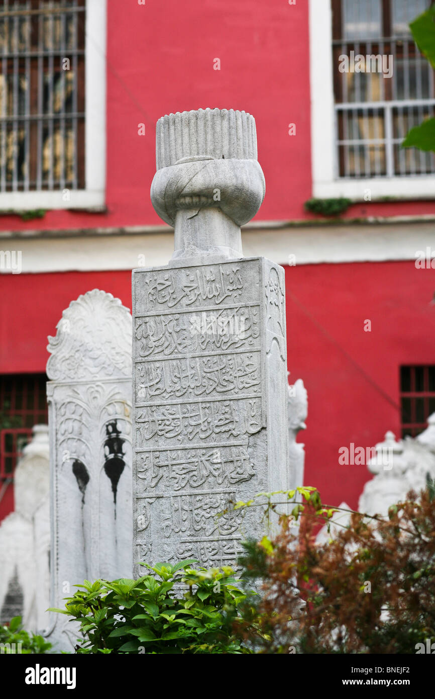 Headstone - Cemetery - Istanbul, Turkey Stock Photo - Alamy