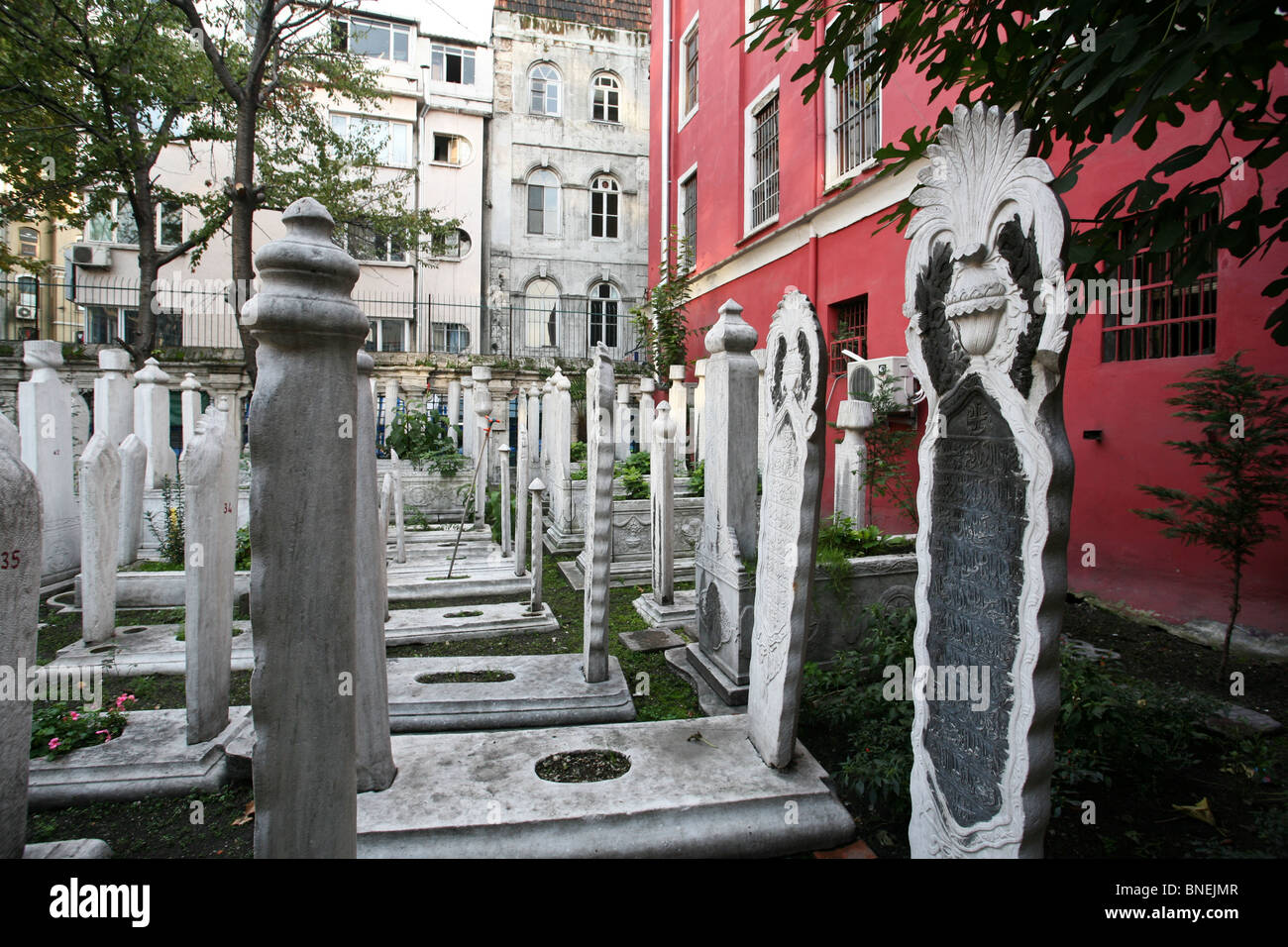 Headstone - Cemetery - Istanbul, Turkey Stock Photo - Alamy