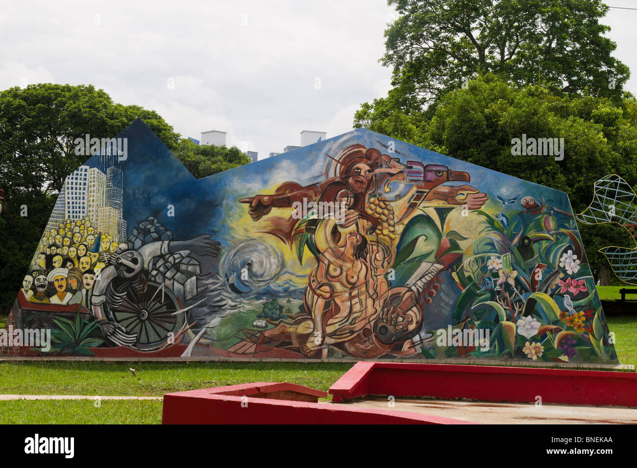 Parque Omar, Panama City, Republic of Panama, Central America Stock ...