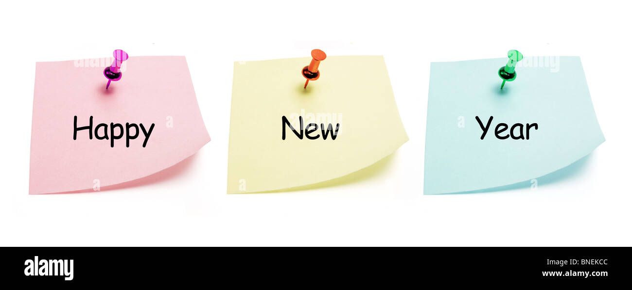 Happy post it notes Cut Out Stock Images & Pictures - Alamy