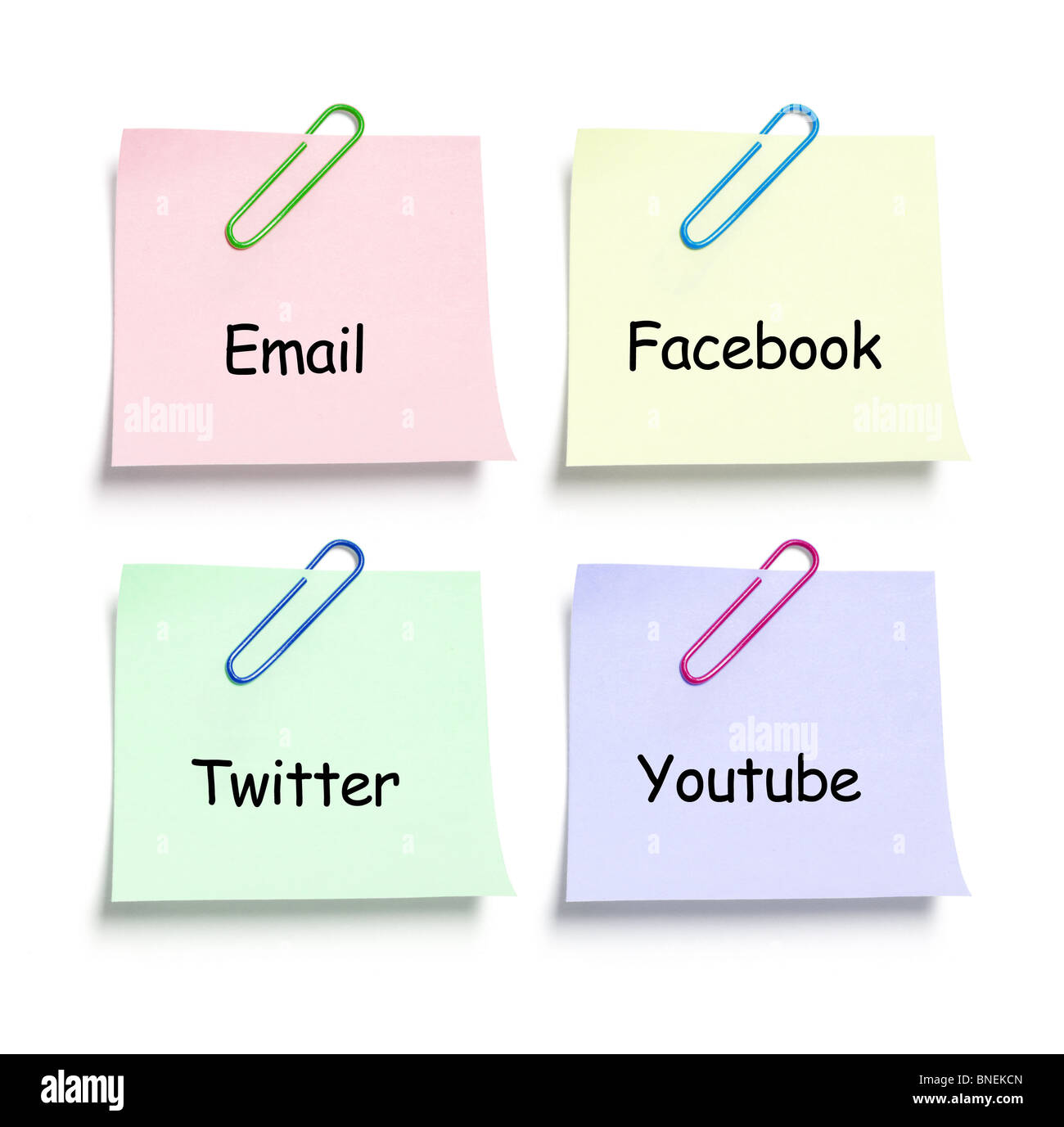 Papers with Messages Stock Photo - Alamy