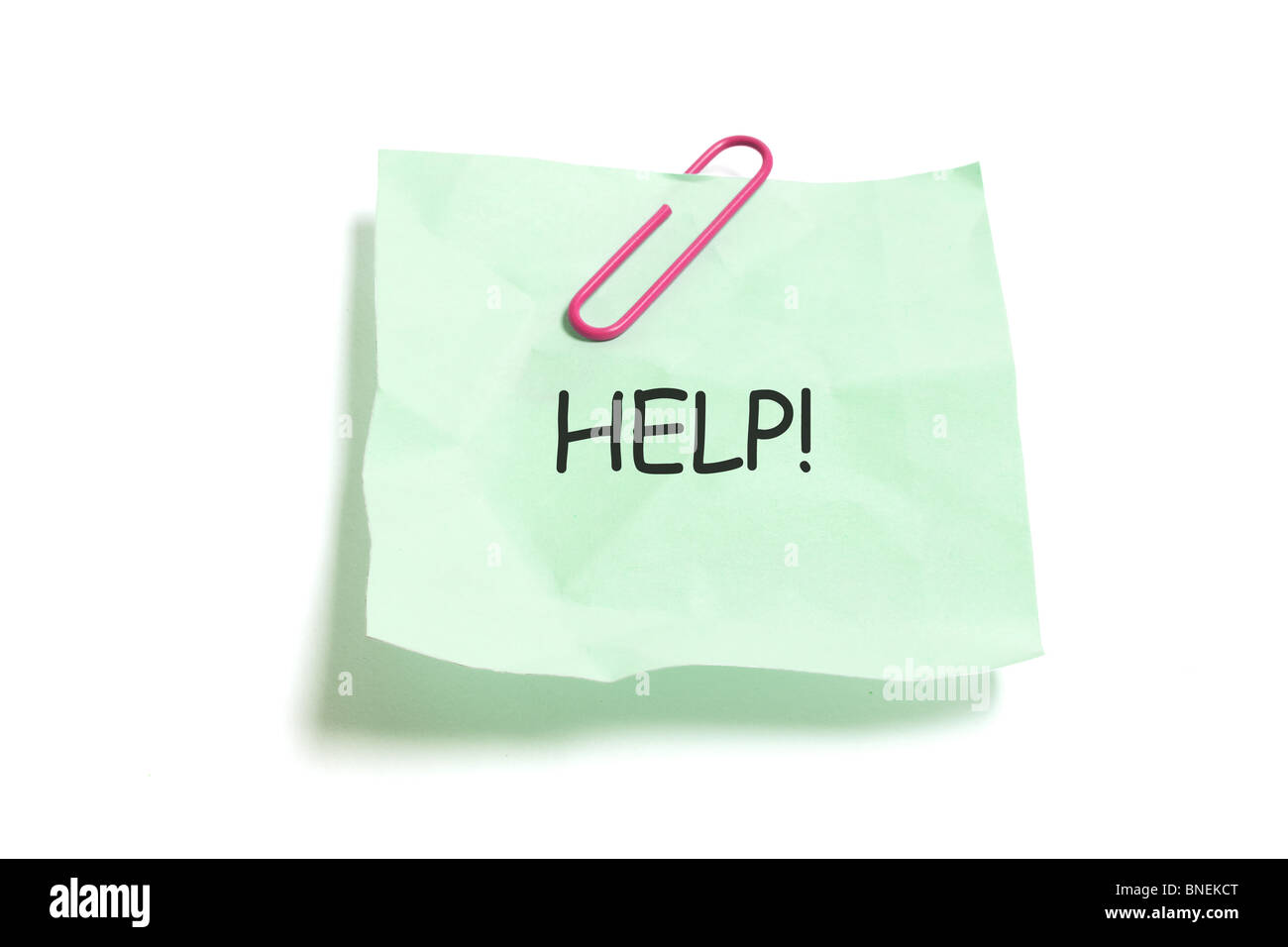 Paper with Help Message Stock Photo - Alamy