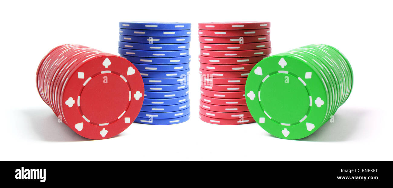 Stacks of Poker Chips Stock Photo - Alamy