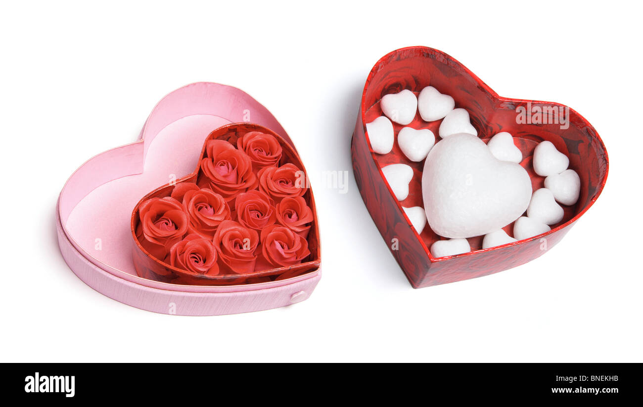 Red roses heart symbol love Cut Out Stock Images & Pictures - Alamy