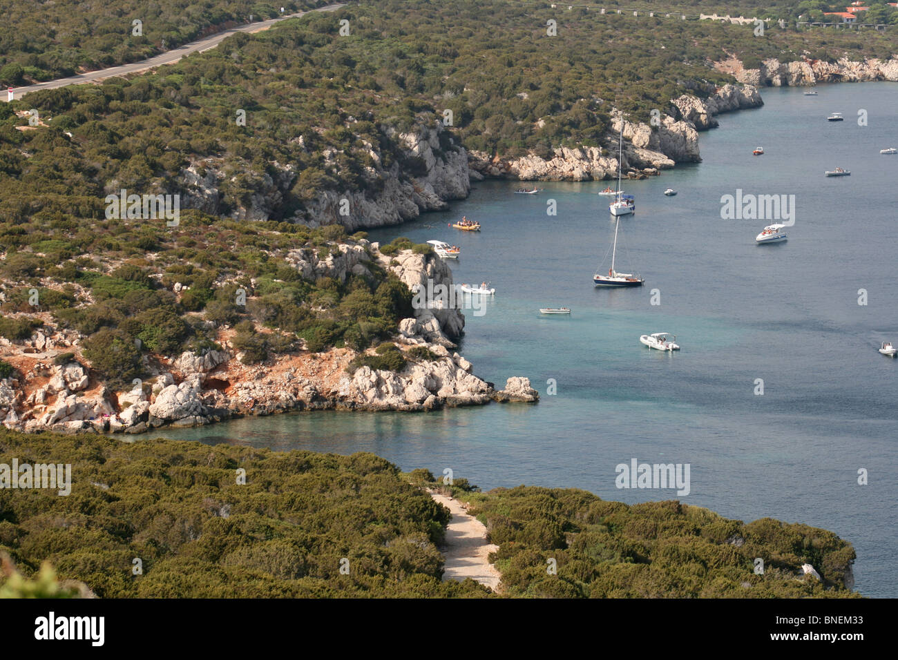 Sardinia viewed from boat hi-res stock photography and images - Alamy