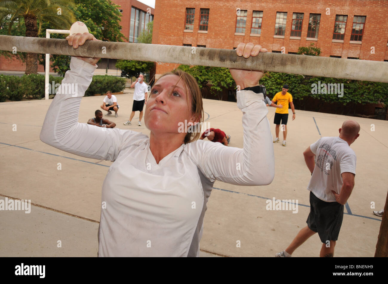 Marines who are students work out during the Marine Platoon Physical ...