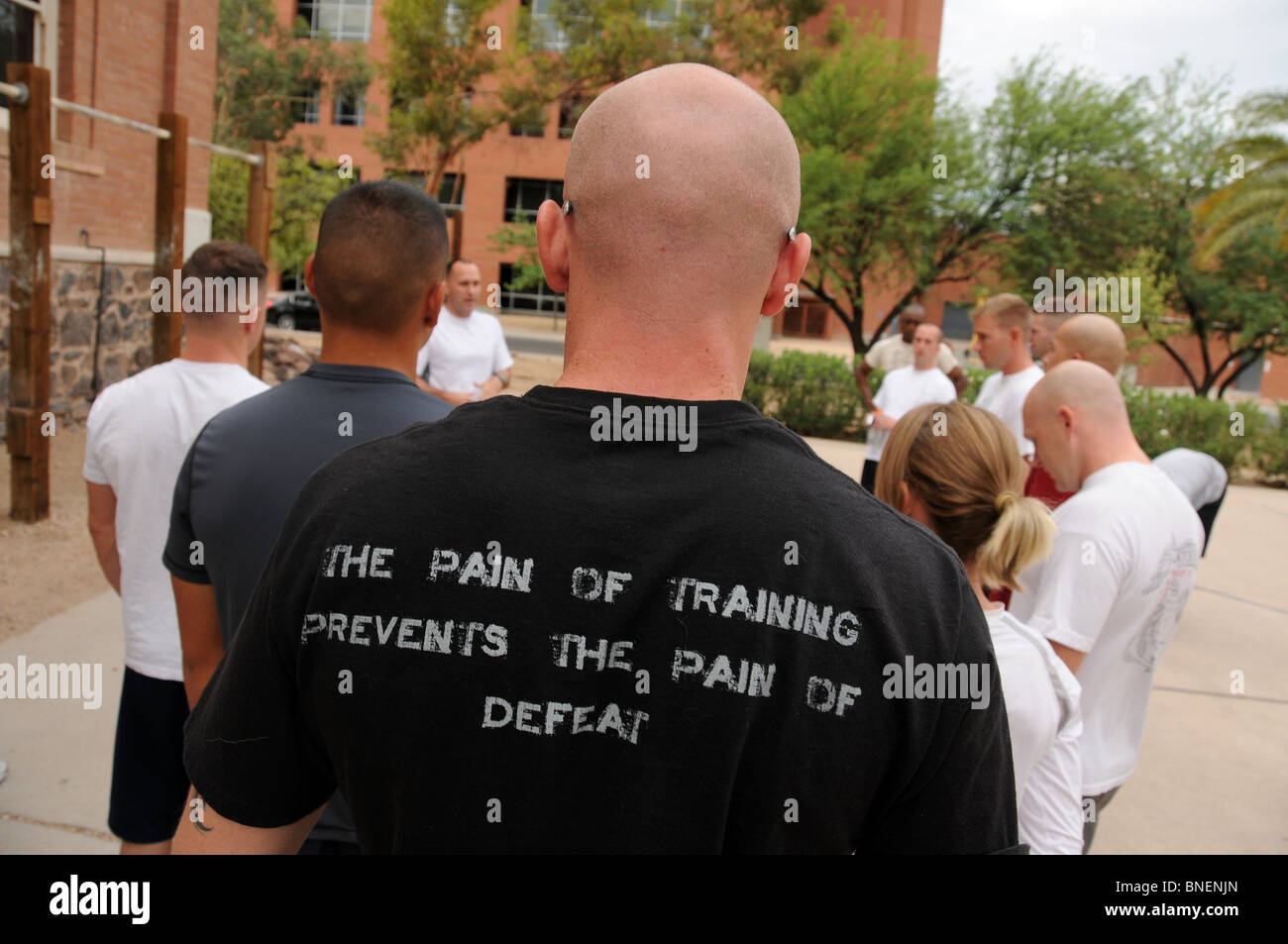 Marines who are students work out during the Marine Platoon Physical ...