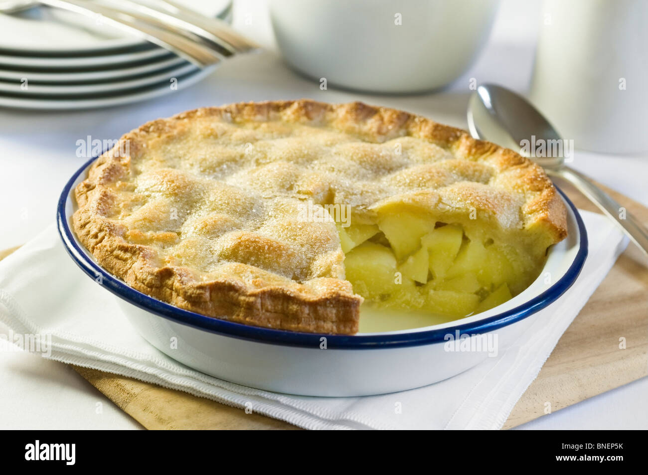 Apple pie dessert Stock Photo - Alamy