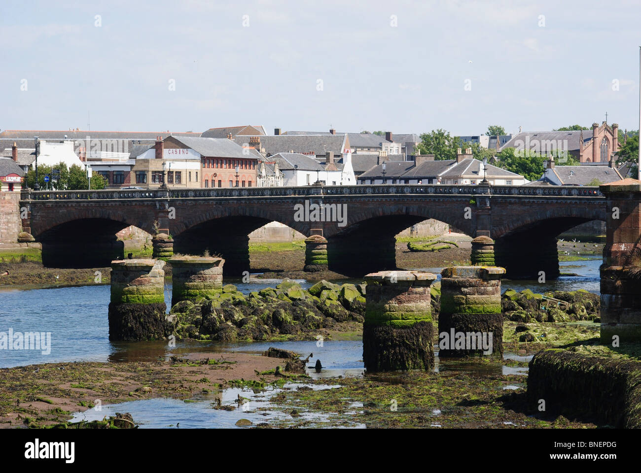 Road Bridge over the River Ayr Stock Photo - Alamy