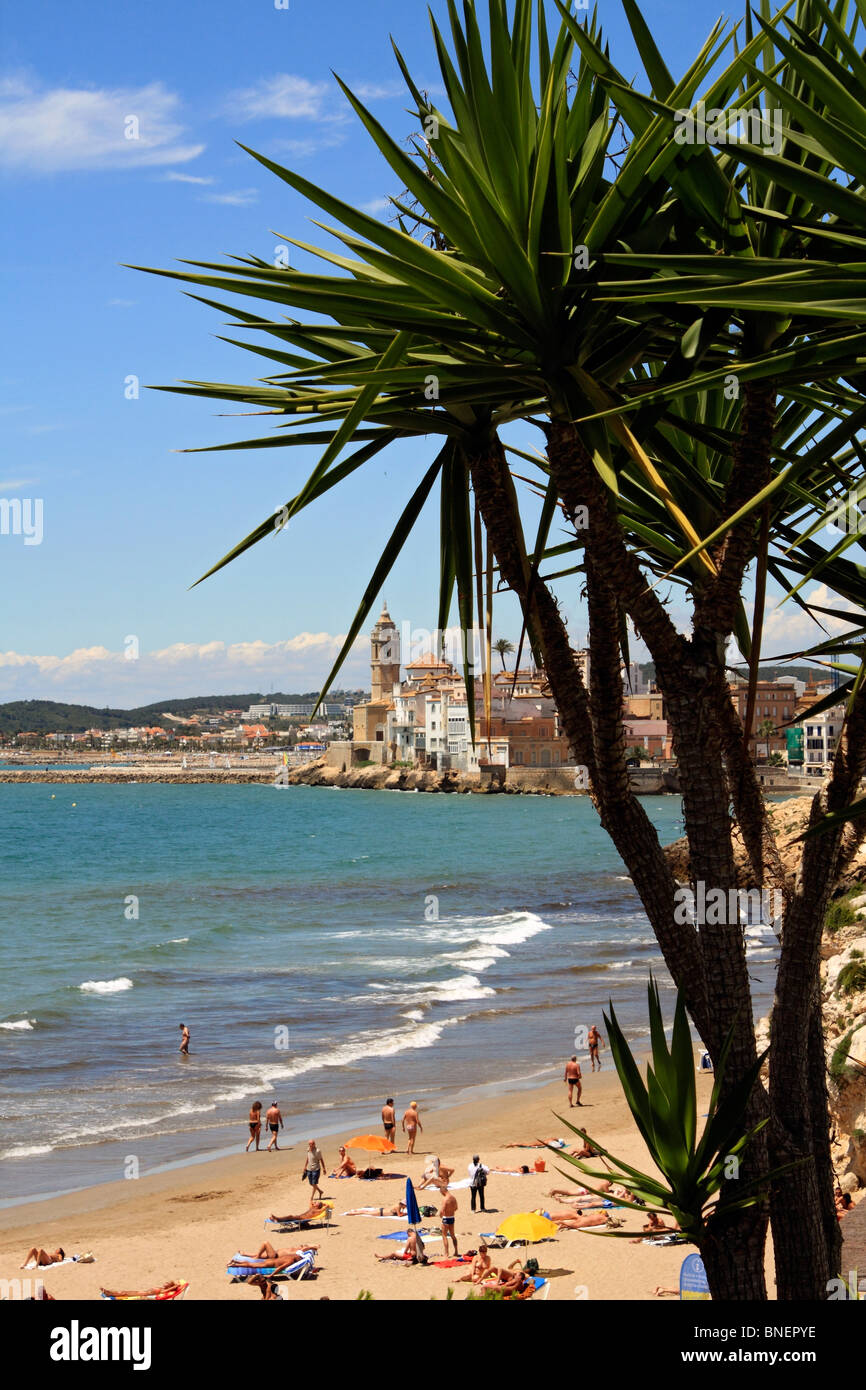 Sitges beach hi-res stock photography and images - Alamy