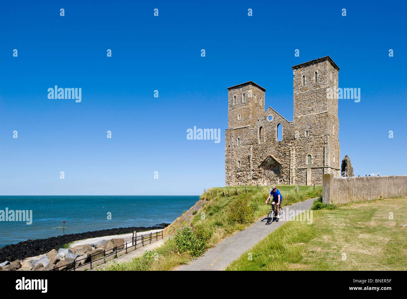 Reculver Towers & Roman Fort, Kent, United Kingdom Stock Photo - Alamy