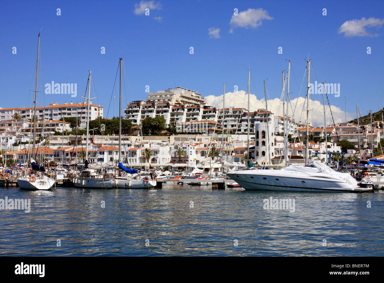 Sitges Marina area is located in an area called Port d'Aiguadolç ...