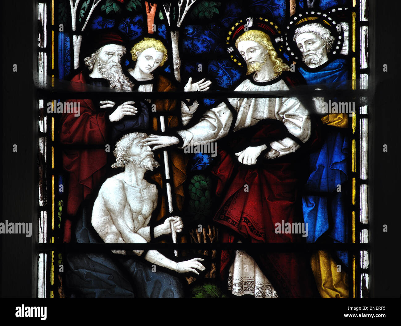 Healing blind stained glass hi-res stock photography and images - Alamy