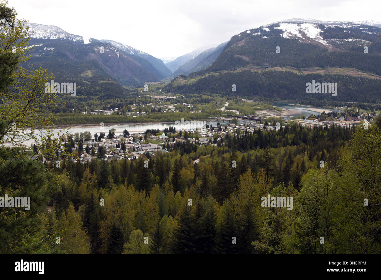 Canada british columbia revelstoke town hi-res stock photography and ...