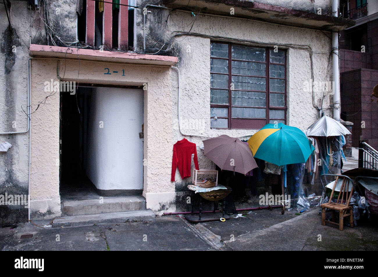 Hong Kong, Central, Sheung Wan, Wing Lee Street Stock Photo - Alamy