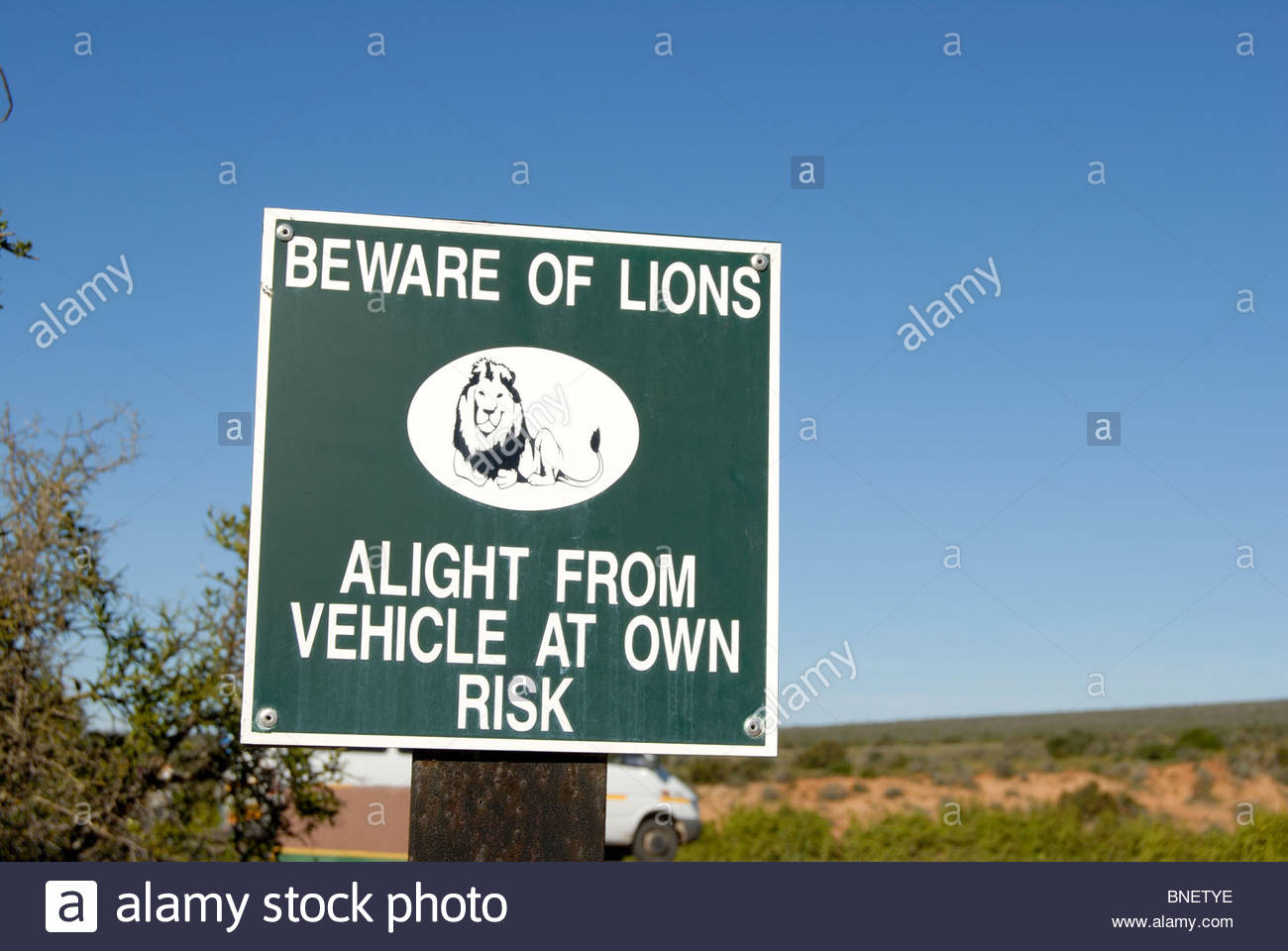 Beware Of Lions Sign Stock Photos & Beware Of Lions Sign Stock Images ...