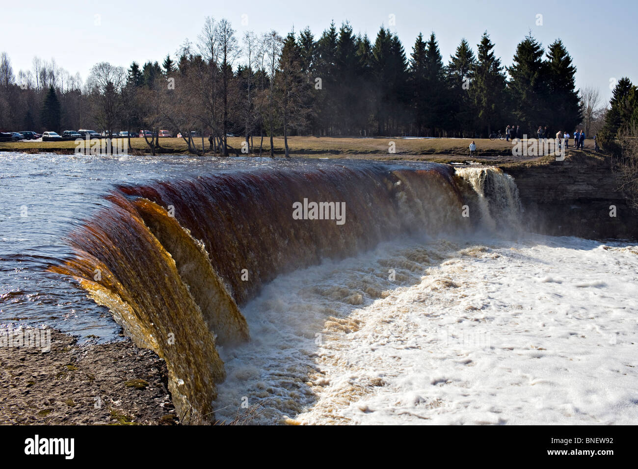 Jägala waterfall, Estonia Stock Photo - Alamy