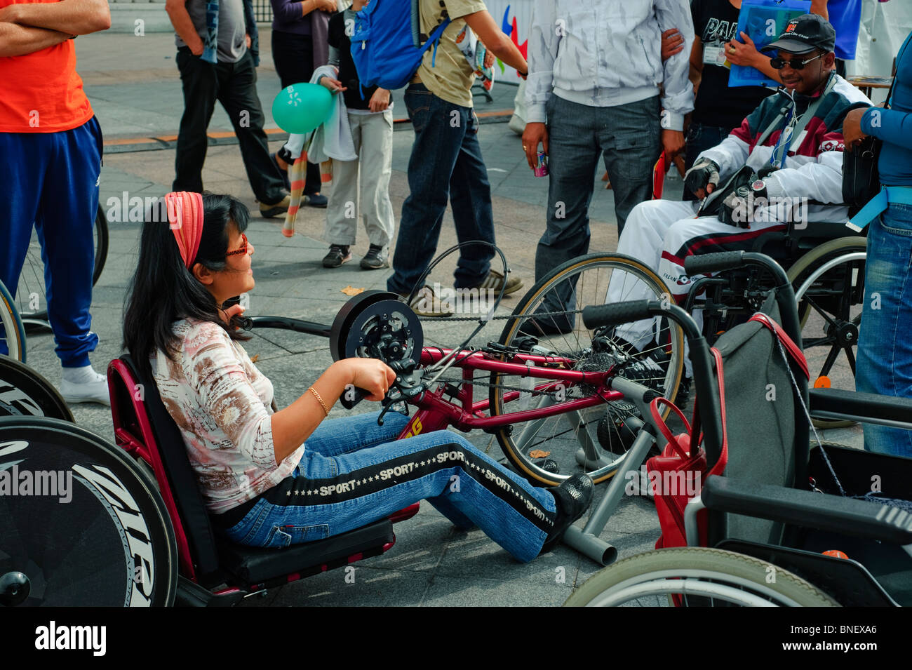 Paris, France, Handicapped Sports Day, French High School Students ...