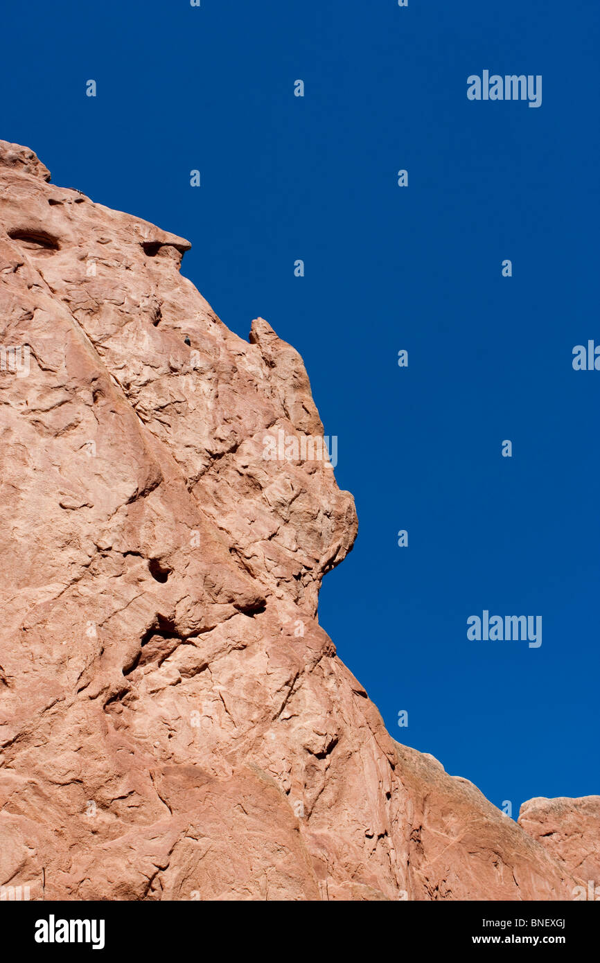 Rock formation in Garden of the Gods Colorado Springs Stock Photo - Alamy