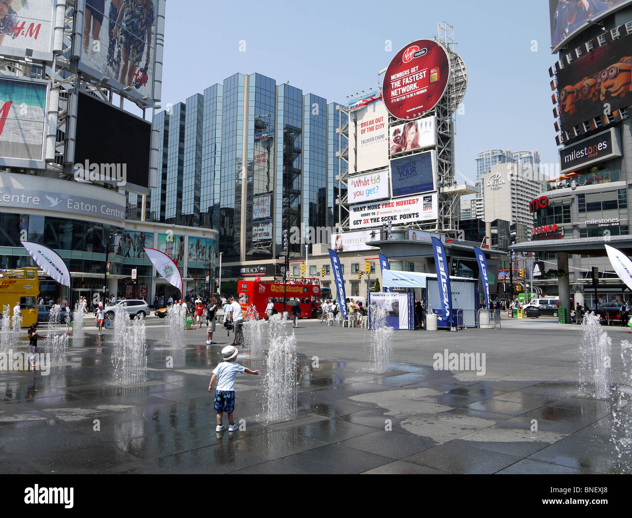Times Square of Toronto (Yonge-Dundas Square Stock Photo - Alamy