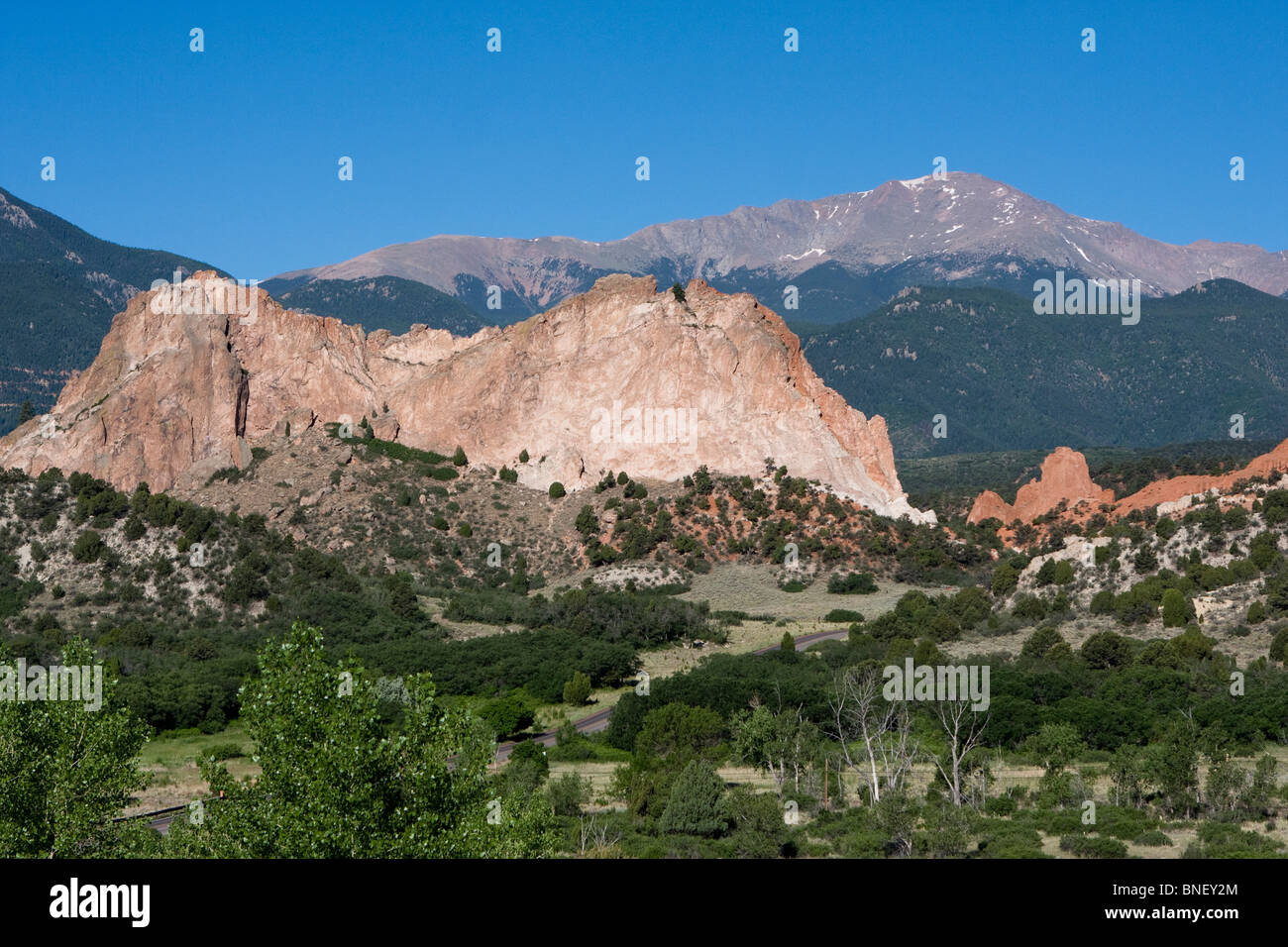 Garden of the Gods Colorado Red Rock formations Stock Photo - Alamy