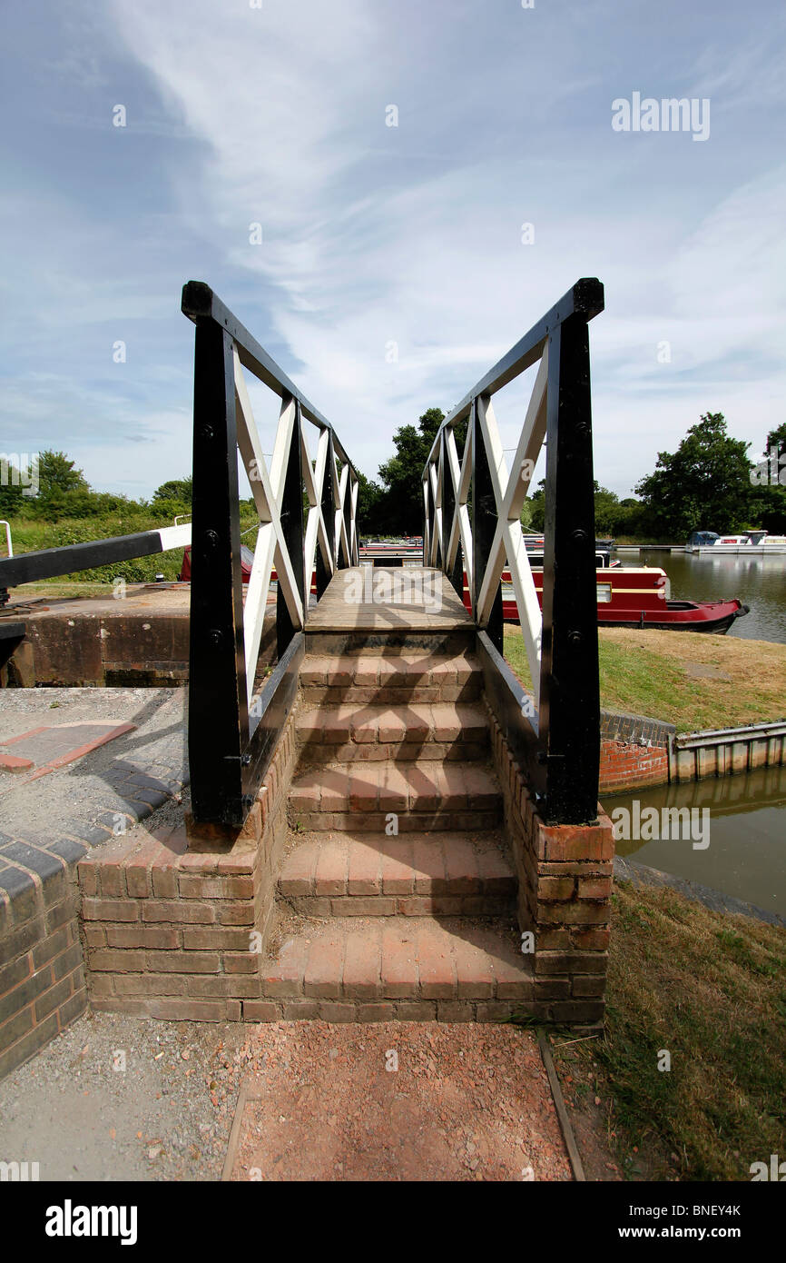 A bridge over a canal Stock Photo - Alamy