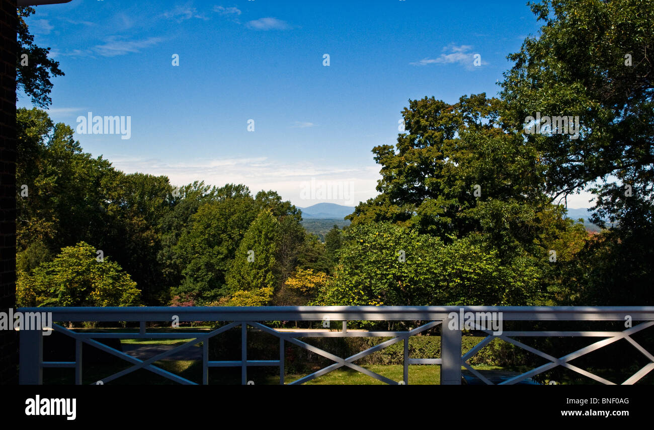 A scenic View of the Virginia countryside from the West Terrace of ...