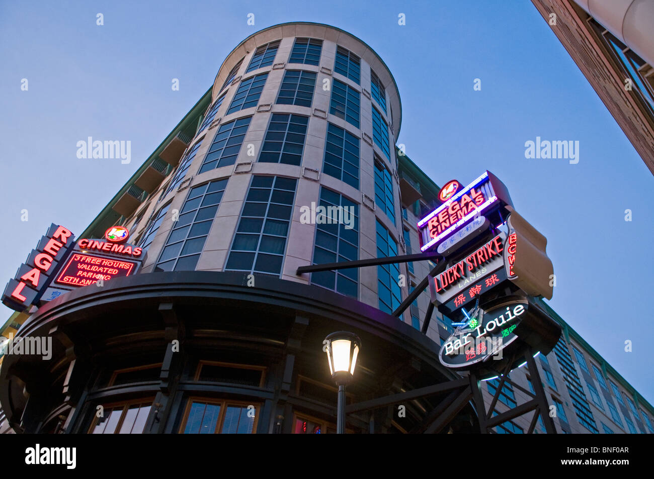 Washington DC store front signs on 7th street in Chinatown Stock Photo ...