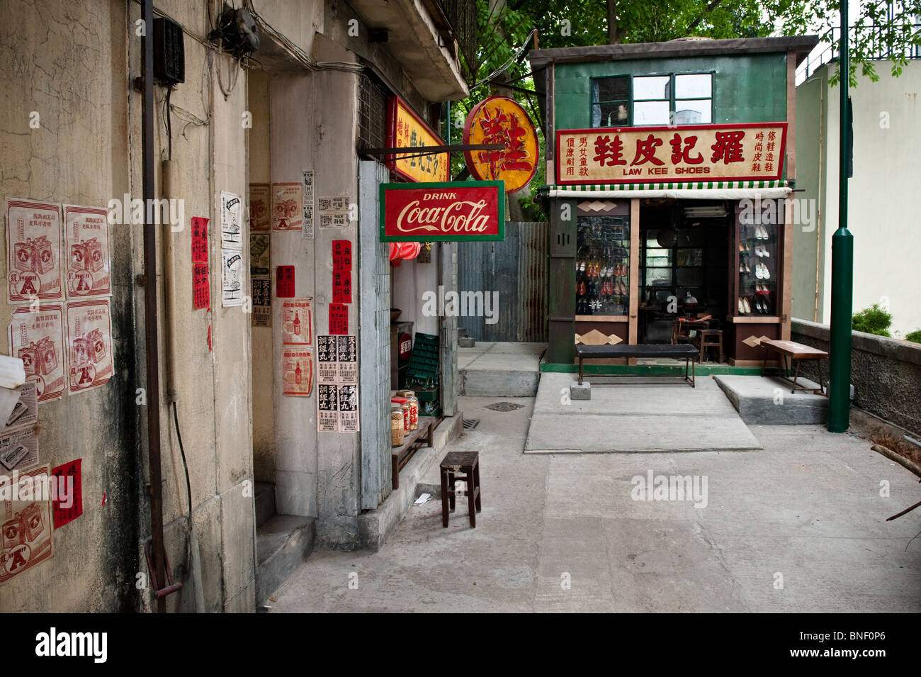 Hong Kong,Wing Lee street during the shooting of a new movie by ...