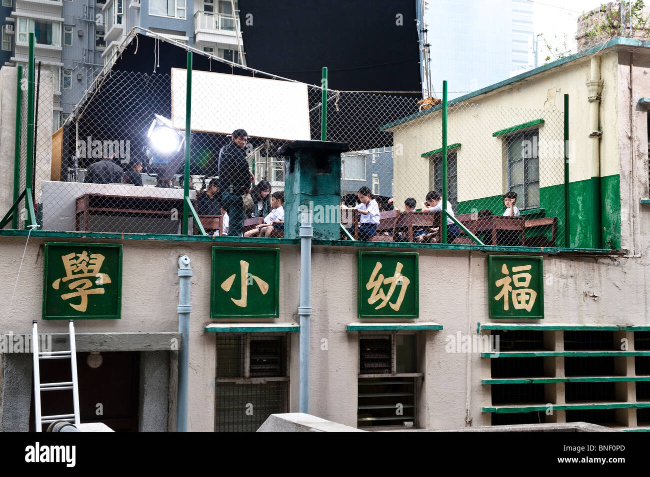Hong Kong,Wing Lee street during the shooting of a new movie by ...