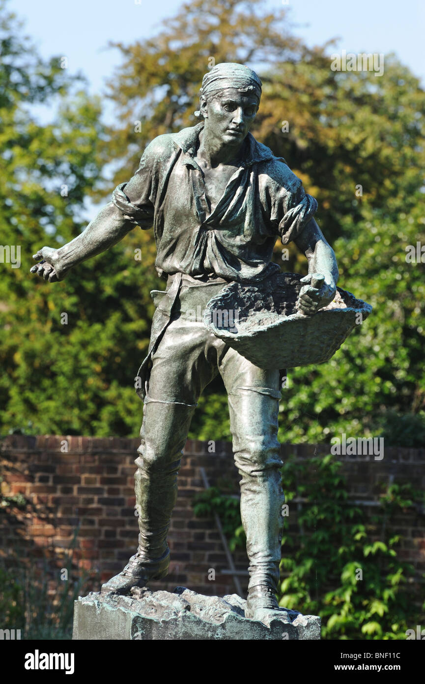 The Sower statue by William Hamo Thornycroft, Kew Gardens, London, UK ...
