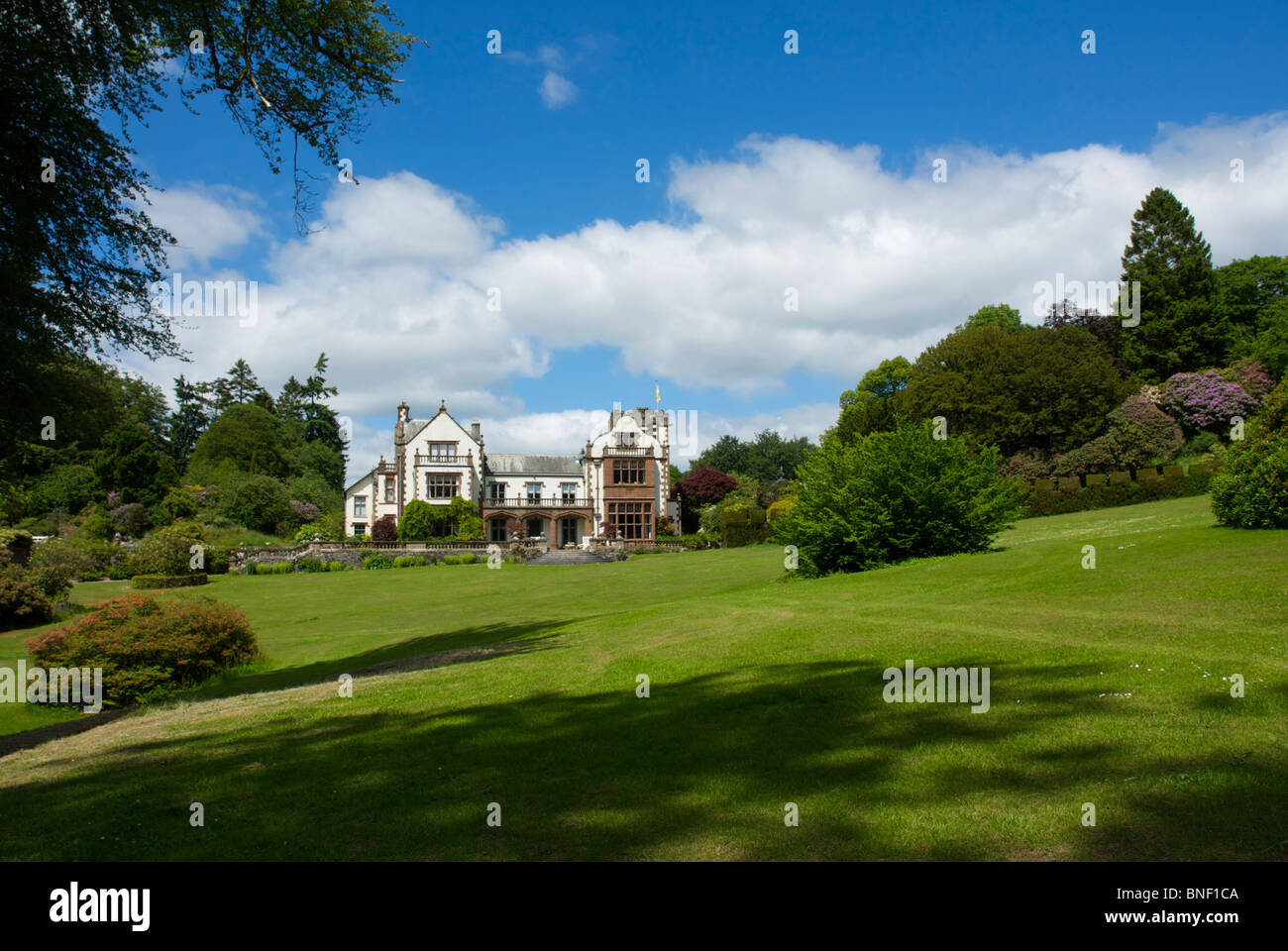 Graythwaite Hall and gardens, Lake District National Park, Cumbria ...