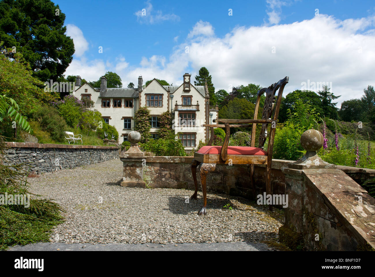 Graythwaite Hall and gardens, near Newby Bridge, Lake District National ...