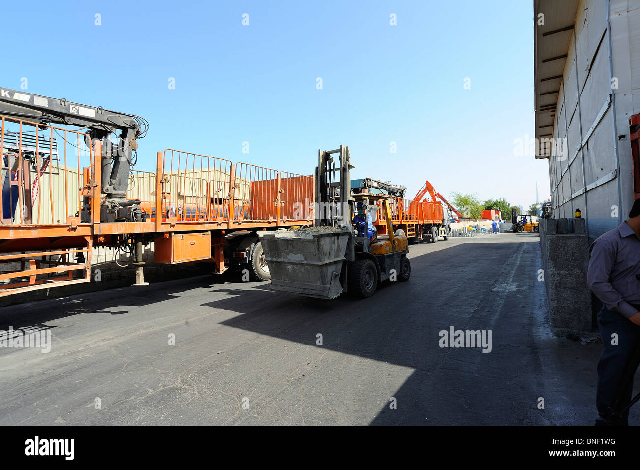 forklift at a factory Stock Photo - Alamy