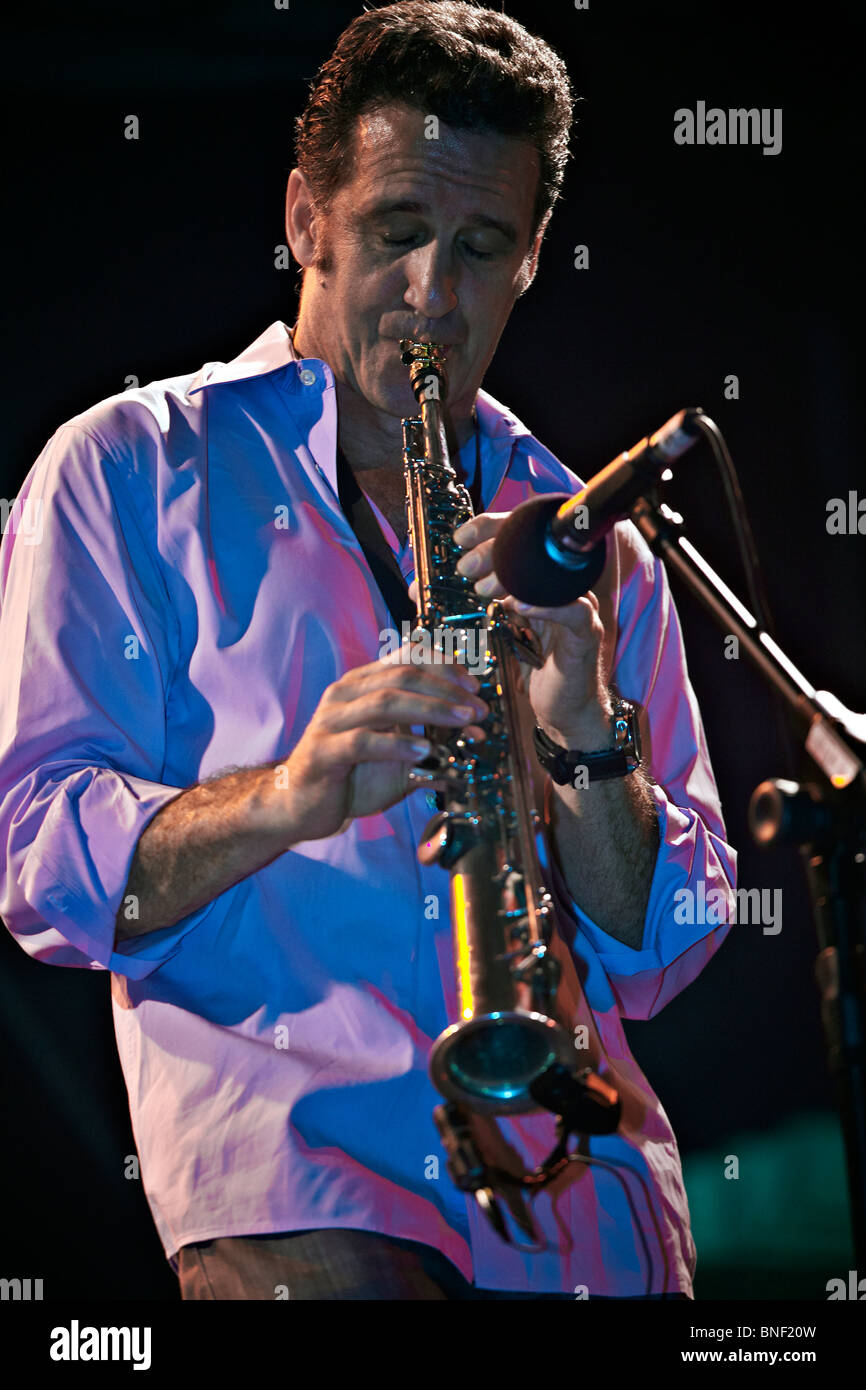 Eric Marienthal Jazz musician on stage at Hua Hin annual jazz festival ...