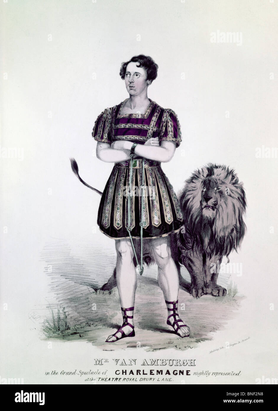 Antique Circus poster by Alex Hoag Stock Photo - Alamy