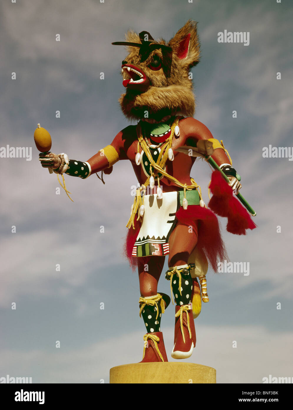 Hopi Wolf Kachina by James Aluin Stock Photo - Alamy