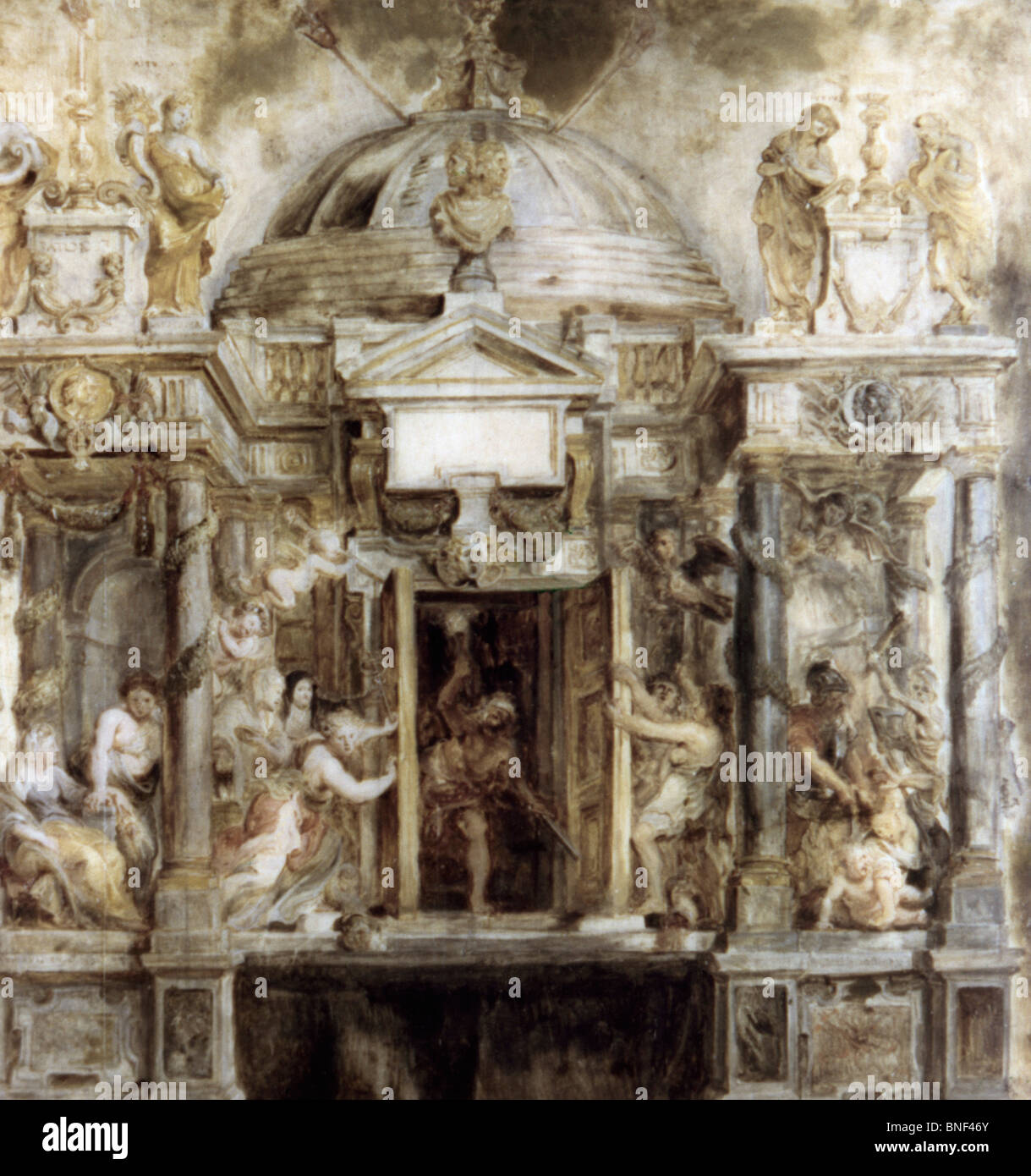 Temple of Janus, study by Peter Paul Rubens, 1634, 1577-1640, Russia ...