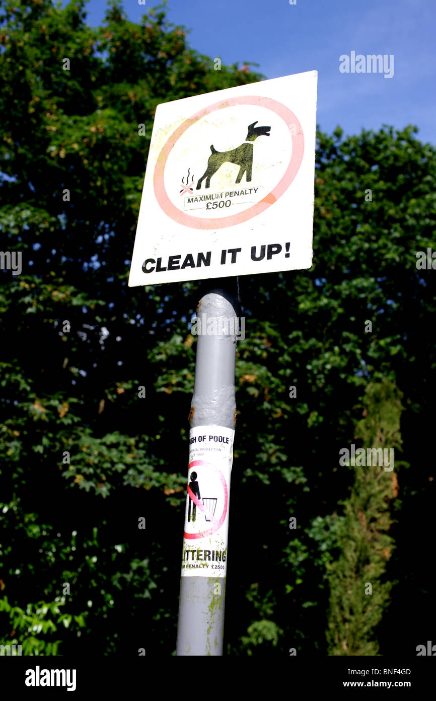Clean It Up Sign Stock Photo - Alamy