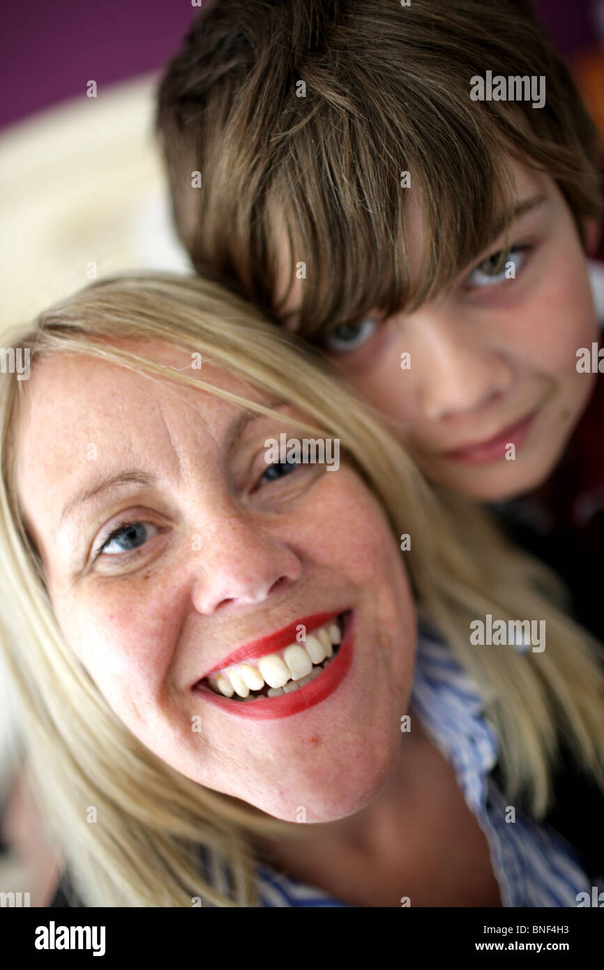 Mother and Son. Model Released Stock Photo - Alamy