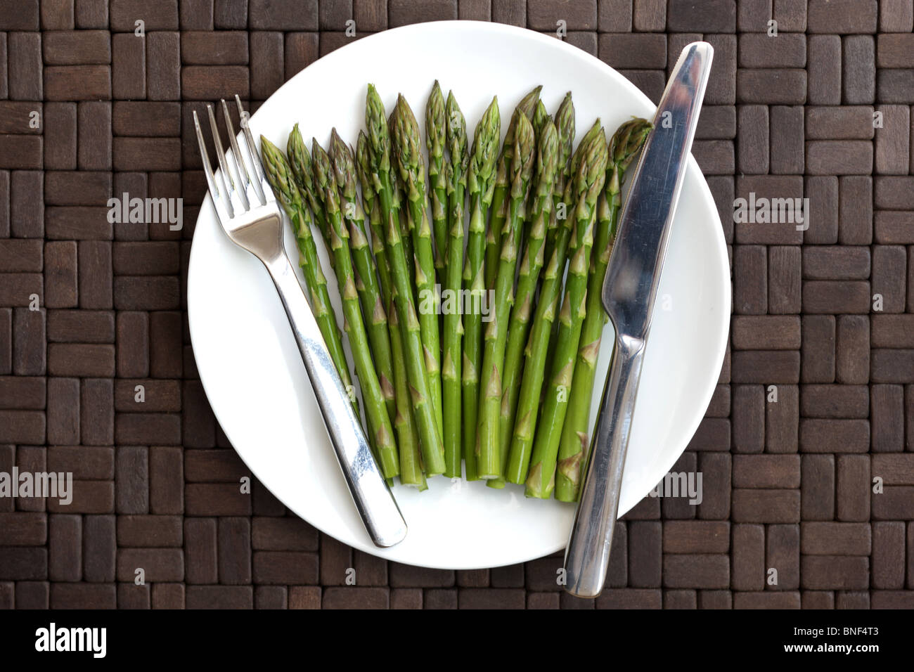 Healthy Plate Of Freshly Prepared Asparagus Luxury Vegetables Ready To ...